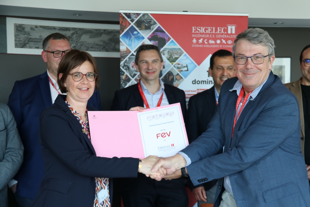 L’ESIGELEC signe un accord de partenariat avec FEV France - ARTEMAD